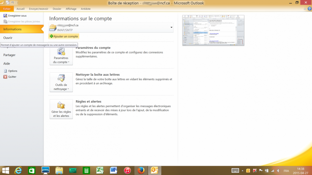 Microsoft Outlook 2010 - Support