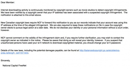 Copyright Infringement - Support