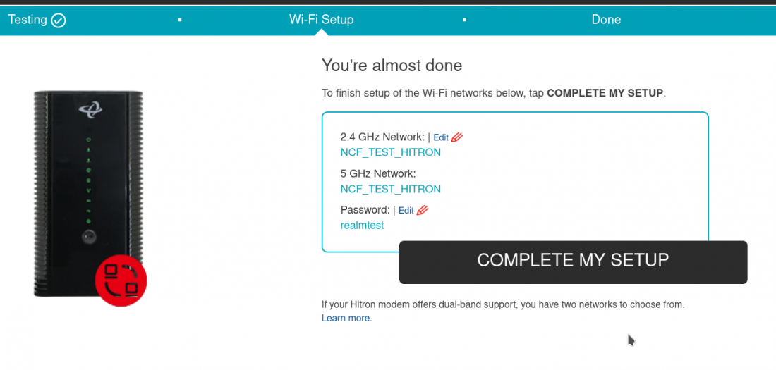 Hitron CODA-4680 - Support